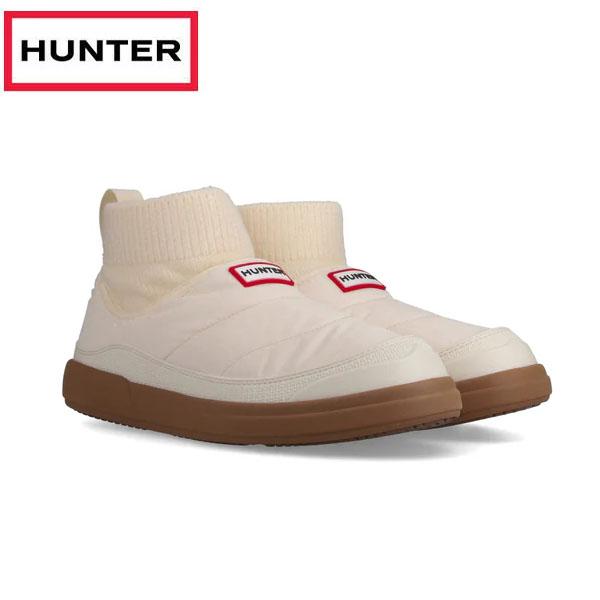 返品交換不可 期間限定セール ハンター HUNTER レディース イン アウト パファー ニッテッド カフ ブーツ シェイデッド ホワイト ガム WFS2265REN-WGU ブーツ