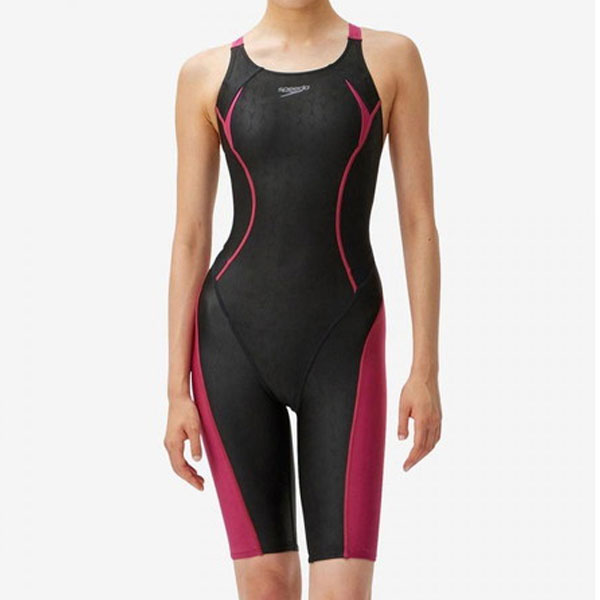 Speedo スピード フレックスシグマカイセミオープンバックニースキン クイーンサイズ レディース FLEX 競泳水着 FINA スイム 水泳 SCW12302FE-WY