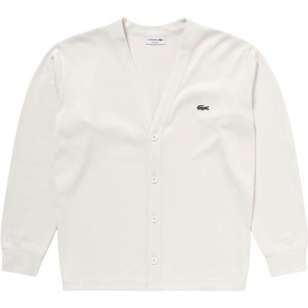 LACOSTE ラコステ 長袖スウェットVネックカーディガン カジュアル スウェットシャツ メンズ SH019J99-XFJ 即納あり
