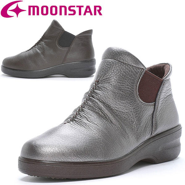 ムーンスター moonstar スポルス SPORTH シューズ コンフォートブーツ 本革 防滑底 撥水加工 日本製 SP2160WSR レディース
