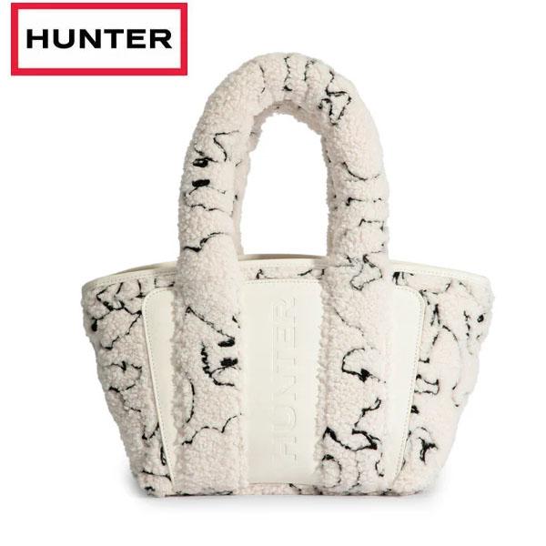 ハンター HUNTER ウィンター カプセル ブークレ ミニ トート ホワイトウィロー ブラック バッグ UBX5531EMB-WIB