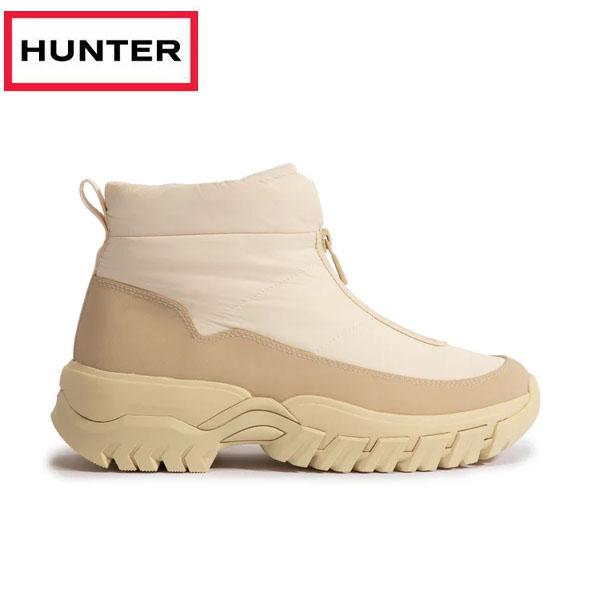 ハンター HUNTER ユニセックス イントレピッド ワンダラー アンクル ジップ スノー ブーツ キャンバスクリーム UFS7118WWU-CCR シューズ