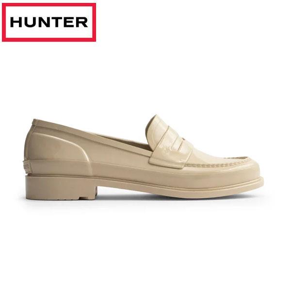 ハンター HUNTER シューズ レディース リファインド グロス ペニー ローファー キャンバスクリーム WFF1095RGL-CCR