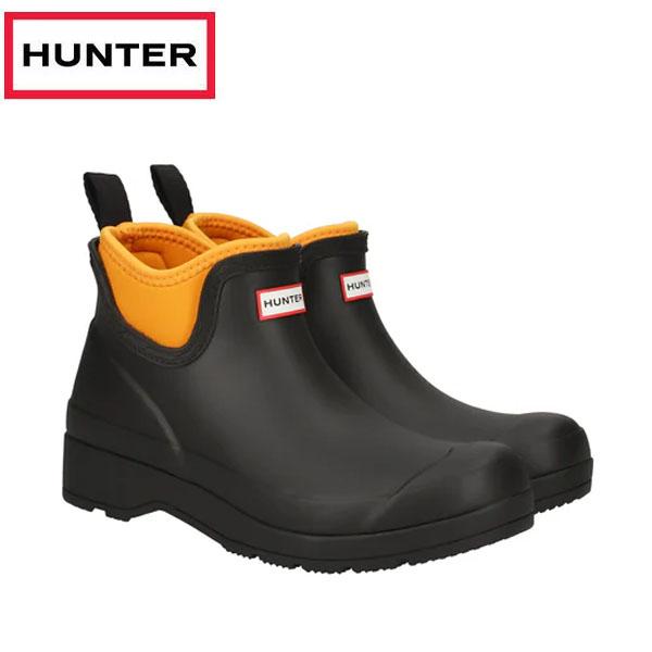 ハンター HUNTER レディース プレイ ネオプレン チェルシー ブーツ ブラック リッチオーカー WFS3020RMA-BOC シューズ