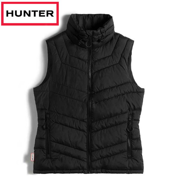 ハンター HUNTER WOMENS TRAVEL PACKABLE PUFFER GILET ベスト レディース WRO1505LPP-BLK