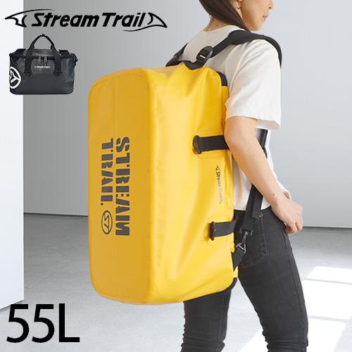 【12時迄のご注文は当日発送★送料無料】Stream Trail Dorado 55L ストリームトレイル ドラド [ボストンバッグ 大容量 リュック メンズ レディース 防水 生活防水 バッグ マルチバッグ bag アウトドア 旅 旅行 ブラック 黒 黄 イエロー サーフィン 釣り スキューバ]