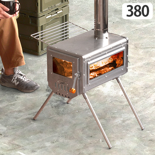 【12時迄のご注文は当日発送★送料無料】ワーク タフ ストーブ WTS380 work tuff stove 380 [薪ストーブ キャンプ 小型 焚き火台 軽量 小型 ウッドストーブ アウトドア 暖炉 暖房器具 料理 キャンプ用品 38cm ステンレス コンパクト 高品質 おしゃれ 冬キャンプ]