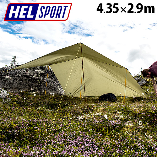 【12時迄のご注文は当日発送★送料無料】ヘルスポート ビティホーントレックタープ HELSPORT Bitihorn Trek Tarp 435x290 [タープ テント ソロキャンプ キャンプ アウトドア 花見 コンパクト グランピング おしゃれ シンプル カーキ]