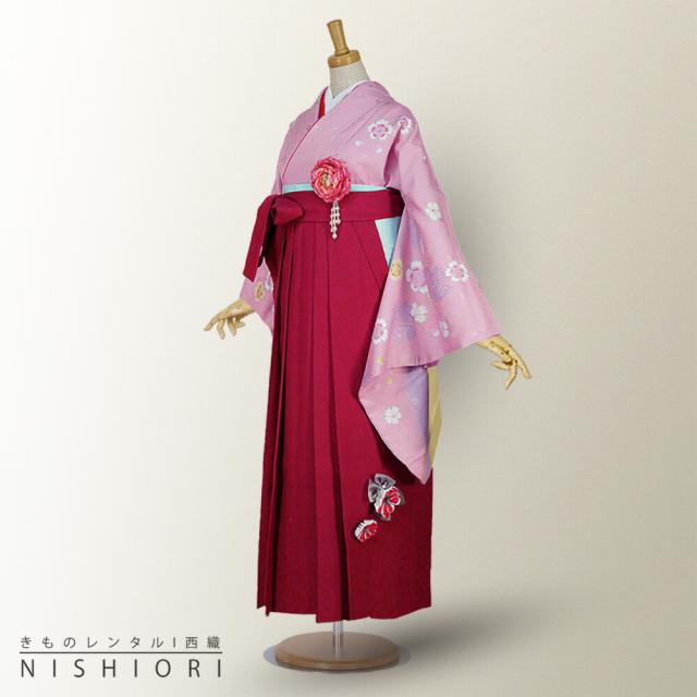 二尺袖着物 袴 レンタル 貸衣装 Sサイズ From Kyoto Adam&Eve ブランド 袴 小学生 対応 ブーツ選択可