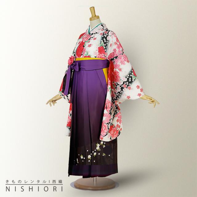 二尺袖着物 袴 レンタル 貸衣装 Lサイズ 小学生 対応 ブーツ選択可