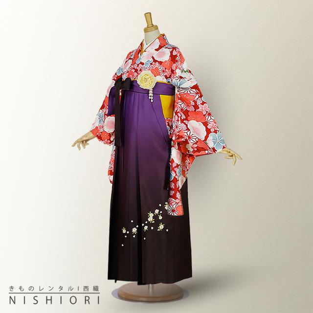 二尺袖着物 袴 レンタル 貸衣装 Lサイズ 小学生 対応 ブーツ選択可