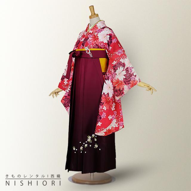 二尺袖着物 袴 レンタル 貸衣装 Lサイズ H L ブランド 袴 小学生 対応 ブーツ選択可