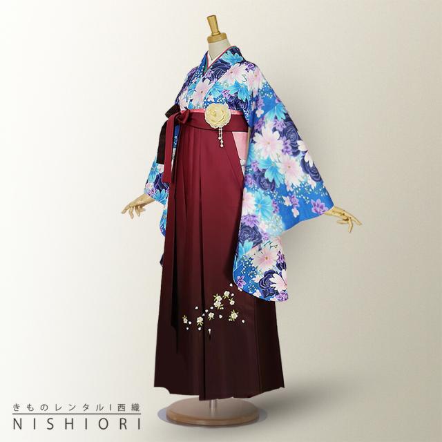 二尺袖着物 袴 レンタル 貸衣装 刺繍 袴 小学生 対応 ブーツ選択可