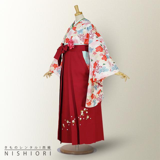 二尺袖着物 袴 レンタル 貸衣装 Lサイズ 小学生 対応 ブーツ選択可