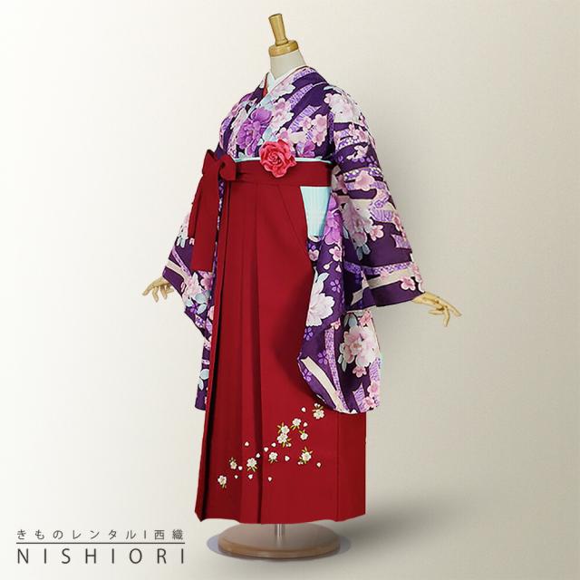 二尺袖着物 袴 レンタル 貸衣装 Lサイズ 小学生 対応 ブーツ選択可