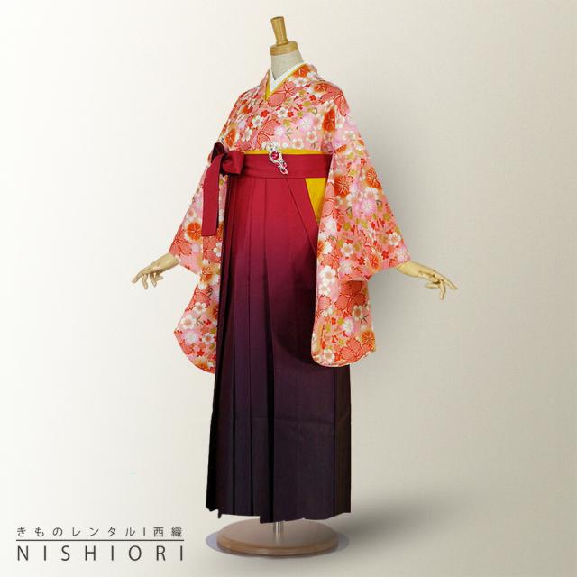 二尺袖着物 袴 レンタル 貸衣装 Mサイズ 袴 Mサイズ 小学生 対応 ブーツ選択可