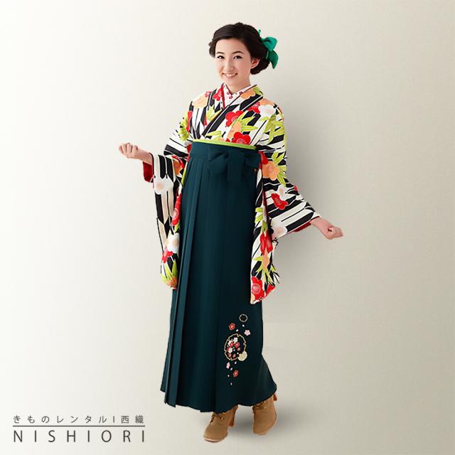 二尺袖 着物 袴 レンタル 貸衣装 夢千代 袴 Mサイズ 黒 白 ピンク 小学生 対応 ブーツ選択可