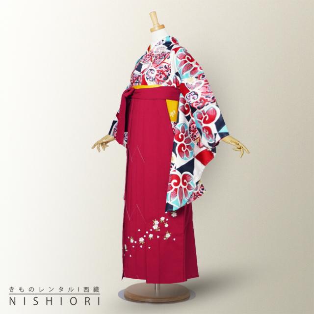 二尺袖 着物 袴 レンタル 貸衣装 青 紫 袴 S Mサイズ 小学生 対応 ブーツ選択可