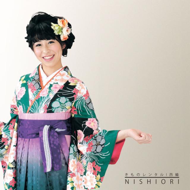 二尺袖 着物 袴 レンタル 貸衣装 鹿の子 紫 刺繍 袴 S M サイズ 小学生 対応 ブーツ選択可 二尺袖 着物 袴 レンタル 貸衣装 袴 S Mサイズ 小学生 対応 緑 黒 紫