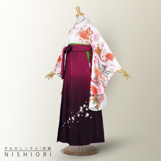 二尺袖 着物 袴 レンタル From KYOTO 貸衣装 Sサイズ Mサイズ Lサイズ 小学生 対応可 白 ピンク ブーツ選択可