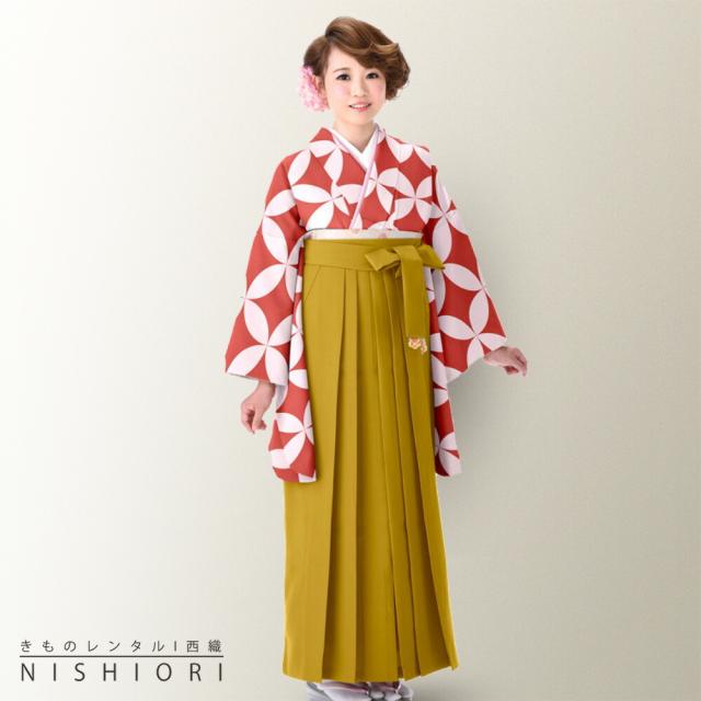 二尺袖着物 刺繍袴 レンタル 貸衣装 Mサイズ 小学生 対応可 ピンク 赤 黄 ブーツ選択可