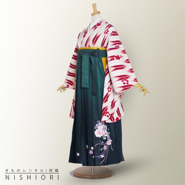 二尺袖 着物 袴 レンタル 貸衣装 Sサイズ Mサイズ Lサイズ 小学生 対応可 白 赤 矢絣 緑 ブーツ選択可