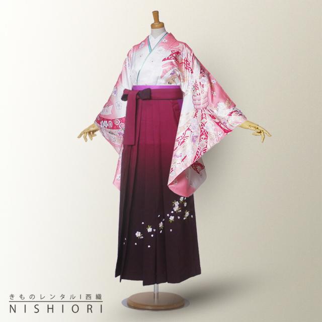 二尺袖 着物 袴 レンタル 貸衣装 anan アンアン Mサイズ 小学生 対応可 ブーツ選択可