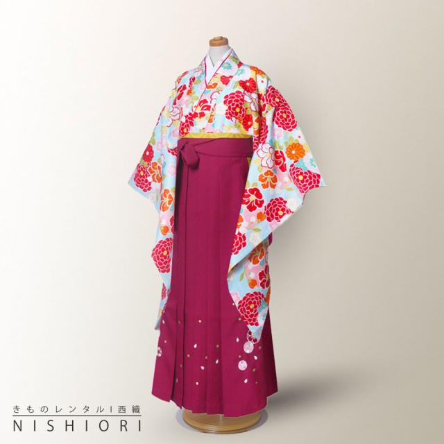 小町kids ジュニア キッズ 着物 袴 レンタル 往復十三参り 貸衣装 卒業式 ピンク 紫 パープル 小学生 ブーツ選択可