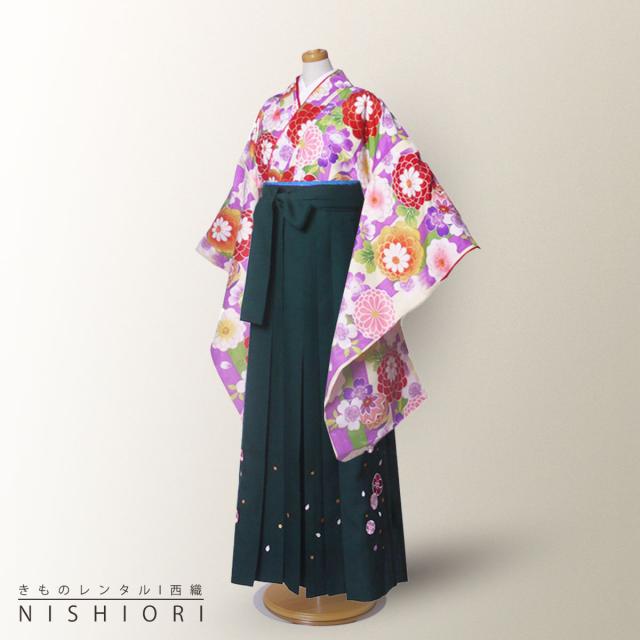 卒業式 二尺袖 ジュニア 着物 レンタル 小町kids 袴 往復十三参り 貸衣装 小学生 紫 鞠 ブーツ選択可 卒業式 二尺袖 ジュニア 着物 レンタル 小町kids 袴 往復十三参り 貸