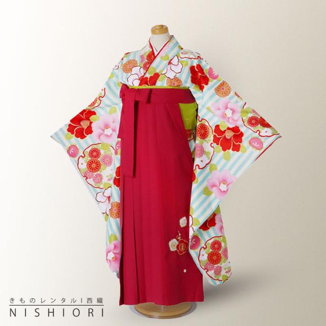 ジュニア 二尺袖 着物 袴 レンタル 花ひめブランド 往復十三参り 卒業