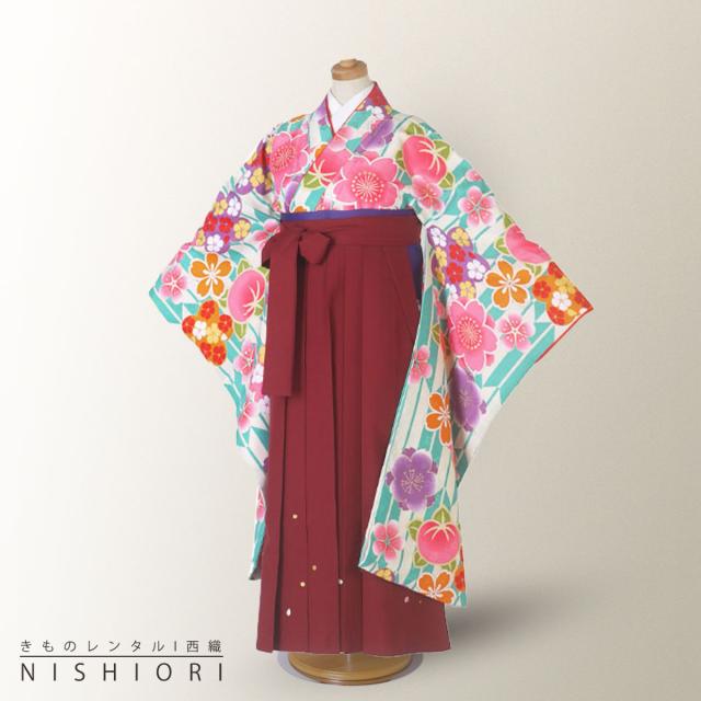 卒業式 二尺袖 ジュニア 着物 レンタル 小町kids 袴 往復十三参り 貸衣装 小学生 赤 矢羽 青 刺繍 ブーツ選択可