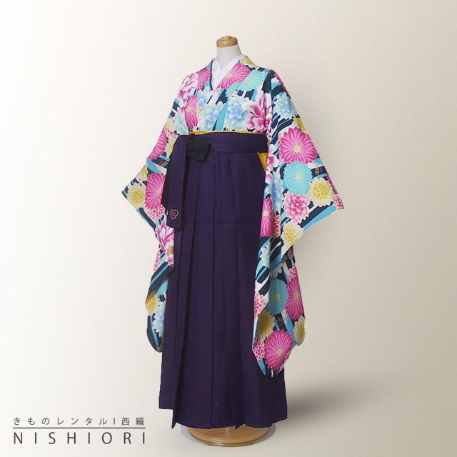 ジュニア 二尺袖 着物 袴 レンタル JENNIE love ブランド 往復十三参り 卒業式 貸衣装 小学生 赤 小花ちらし カフェオレ ブーツ選択可