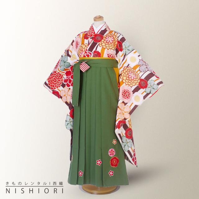 卒業式 二尺袖 ジュニア 着物 レンタル 小町kids 袴 往復十三参り 貸衣装 小学生 ストライプ ブーツ選択可