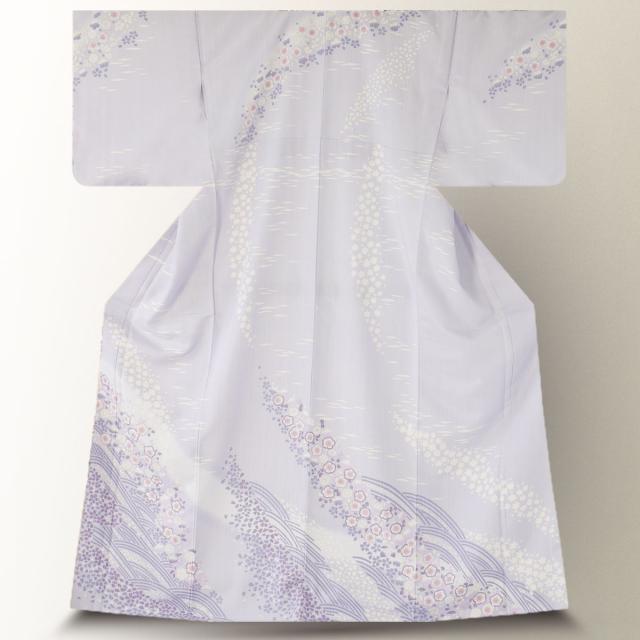 訪問着 レンタル 着物 貸衣装 フルセット 薄紫 梅 桜 小花ちらしNo.0156 訪問着 レンタル 着物 貸衣装 フルセット 薄紫 梅 桜 小花ちらしNo
