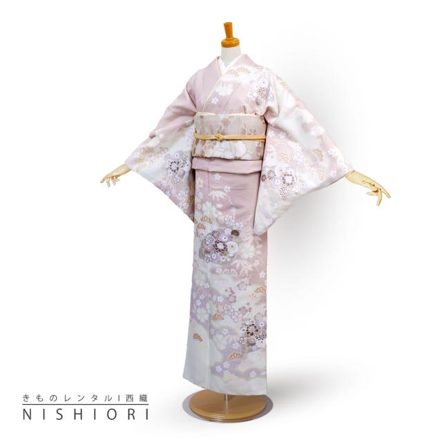 訪問着 レンタル 着物レンタル 貸衣装 画像の帯がセット 訪問着レンタル 付下げ フルセットレンタル コーディネート済袋帯