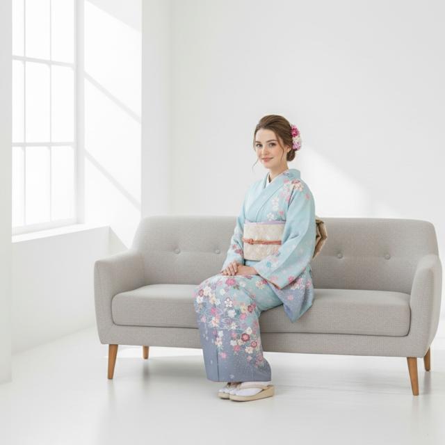 訪問着 レンタル 着物 貸衣装 フルセット HL アッシュエル ブランド