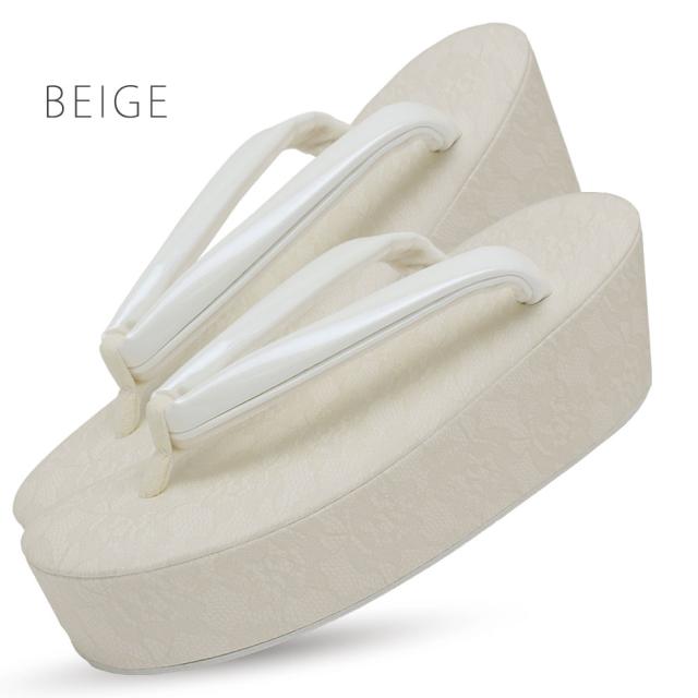 紗織 レース柄 くすみカラー ヒール 草履 レディース 単品 厚底 7.5cm 振袖 訪問着 フリーサイズ オフホワイト チャコール ベージュ 水色 フォーマル 結婚式 入学式 卒業式 お宮参り 成人式 振袖 ハイヒール