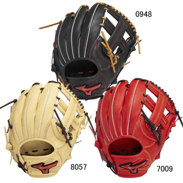 ミズノ MIZUNO  軟式用ウィルドライブ レッド IBE  内野手向け：サイズ8  野球 一般 軟式 グラブ グローブ  25AW(1AJGR33603)