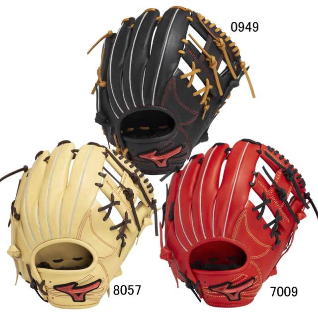 ミズノ MIZUNO  軟式用ウィルドライブ レッド IBE  内野手向け／サイズ9  野球 一般 軟式 グラブ グローブ  25AW(1AJGR33613)