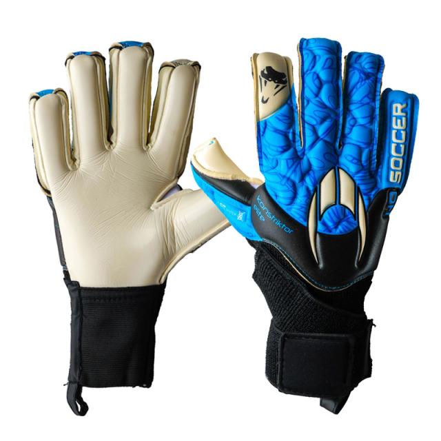 HO SOCCER HO サッカー コンストライクター エリート ネガティブ ハザードブルー サッカー ゴールキーパーグローブ 手袋 23SS（52.0172）