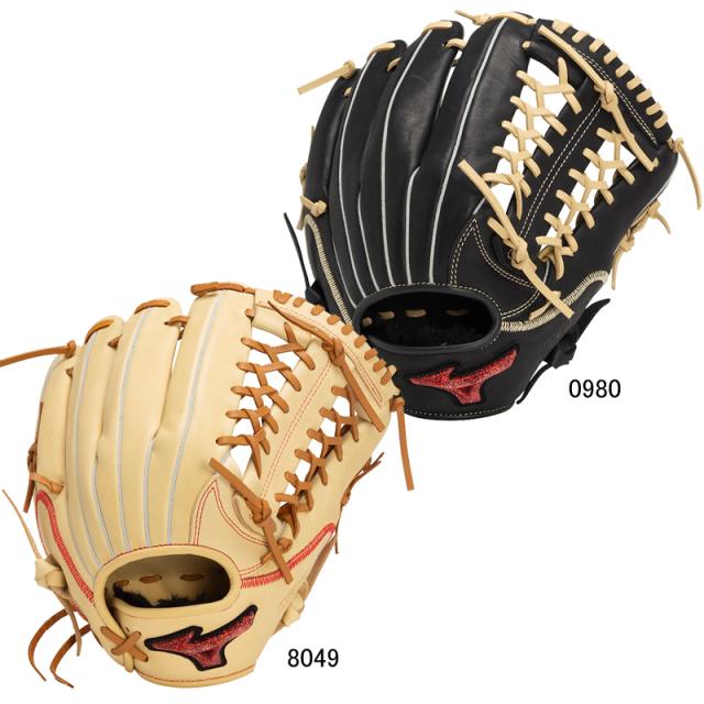 ミズノ MIZUNO  少年軟式用 ウィルドライブ レッド U-Plus  オールラウンド用／サイズL  野球 ジュニア JR 軟式 グラブ グローブ  24AW(1AJGY31440)