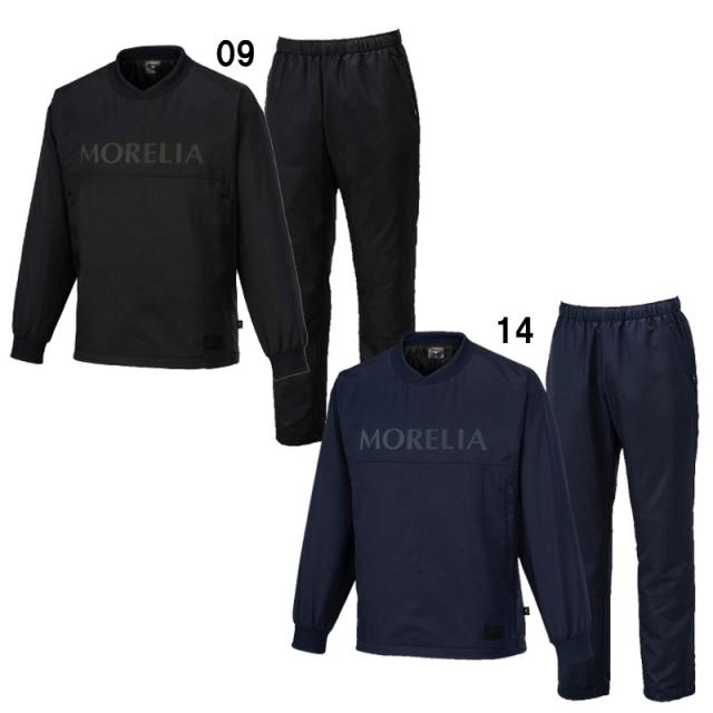 ミズノ MIZUNO  モレリア ウーブンプルオーバーシャツ・パンツ ユニセックス  上下セット サッカー ウェア トレーニングウェア  24FW(P2MEB555/P2MFB555)