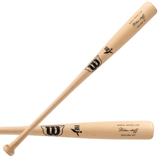 ウィルソン WILSON  硬式木製バット ウイルソンスタッフ 23M型  HWY23M くり抜きあり  野球 硬式 バット BFJ  25SS(WBW2001010)