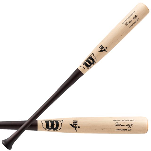 ウィルソン WILSON  硬式木製バット ウイルソンスタッフ W13M型  HWYW13M くり抜きあり  野球 硬式 バット BFJ  25SS(WBW2003010)