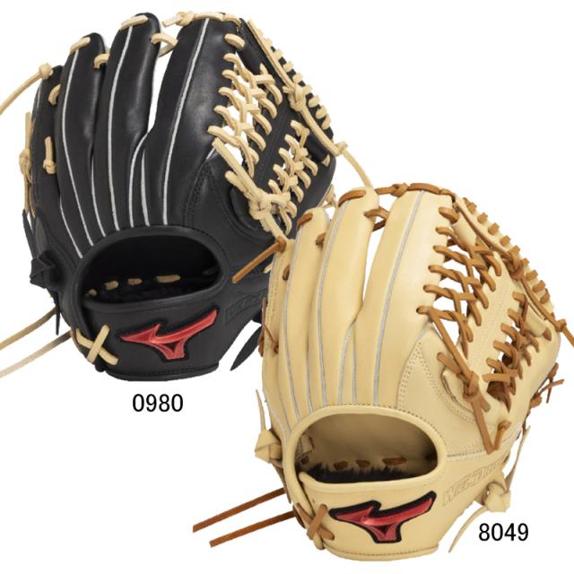 ミズノ MIZUNO  軟式用ウィルドライブ レッド U-Plus  投手×外野：サイズ12  野球 一般 軟式 グラブ グローブ ピッチャー  25SS(1AJGR32740)