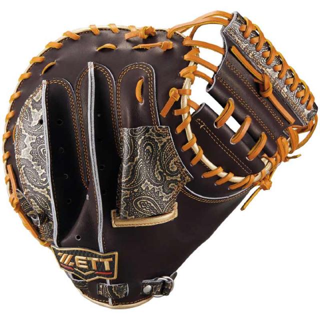 ゼット ZETT  軟式用キャッチャーミット プロステイタスZDP25 戸柱モデル  捕手用 グラブ袋付  野球 軟式 グラブ ミット  25SS(BRCB32522T)