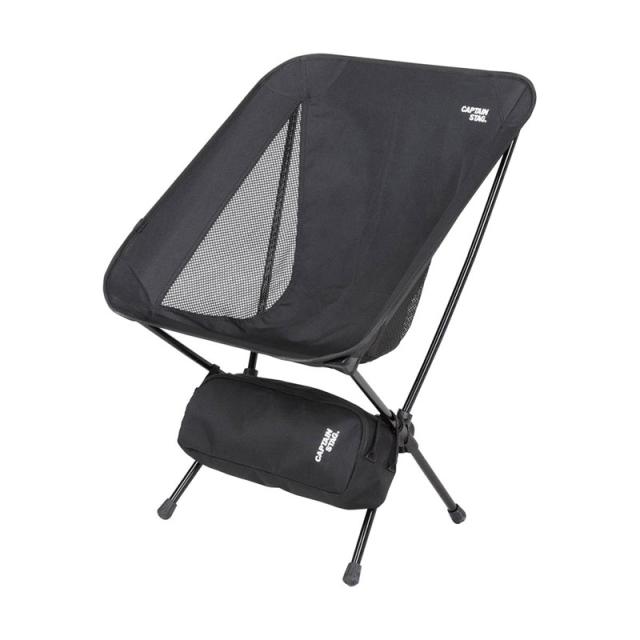 CAPTAIN STAG(キャプテンスタッグ) トレッカー ザ ライトチェア（ブラック） トレッキング キャンプ用品 テーブル チェア (UC1833)
