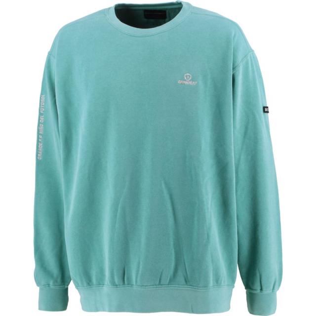 grande(グランデ) ガーメントダイ シシュウ スウェットクルー フットサルスウェットトレーナー (gfph21403-74)