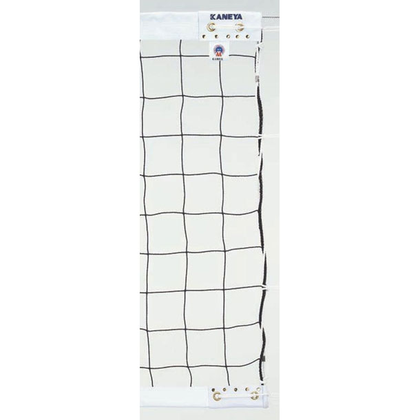カネヤ KANEYA 新規格 6 人制バレーネット･上下白帯付 PE 60DY バレーネット (K1861DY)