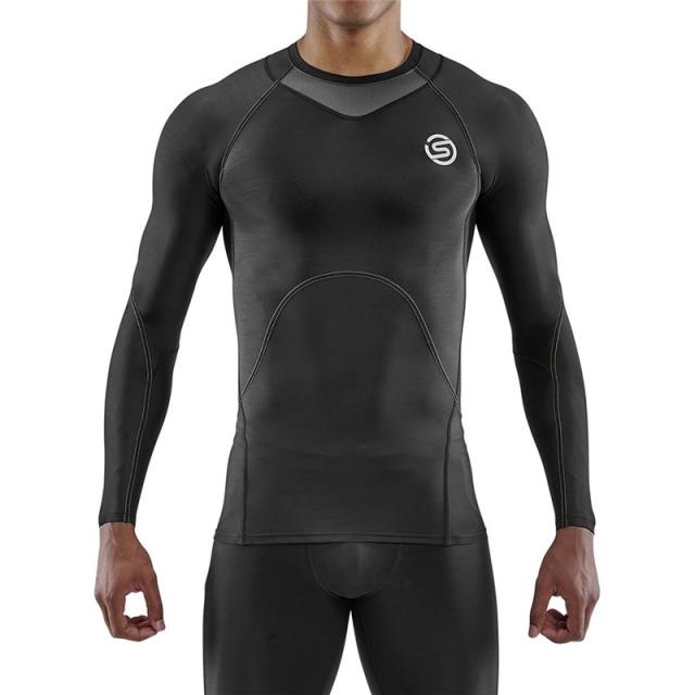 skins(スキンズ) S-3 MENS TOP L/S ボディケアストレッチシャツ (18121310-019)